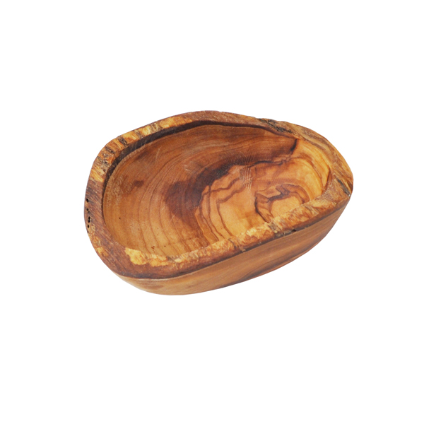 Olive Wood Dipping Bowl - Rustic - Naturally Med