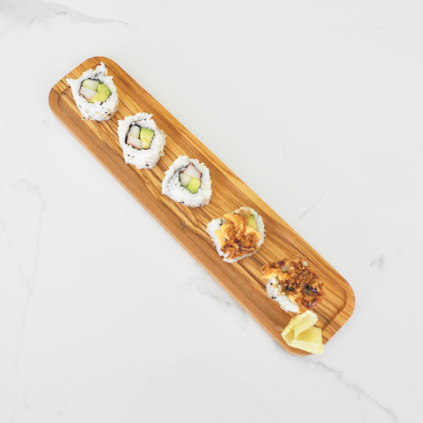 Olive Wood Sushi Board / Sushi Tray - Naturally Med